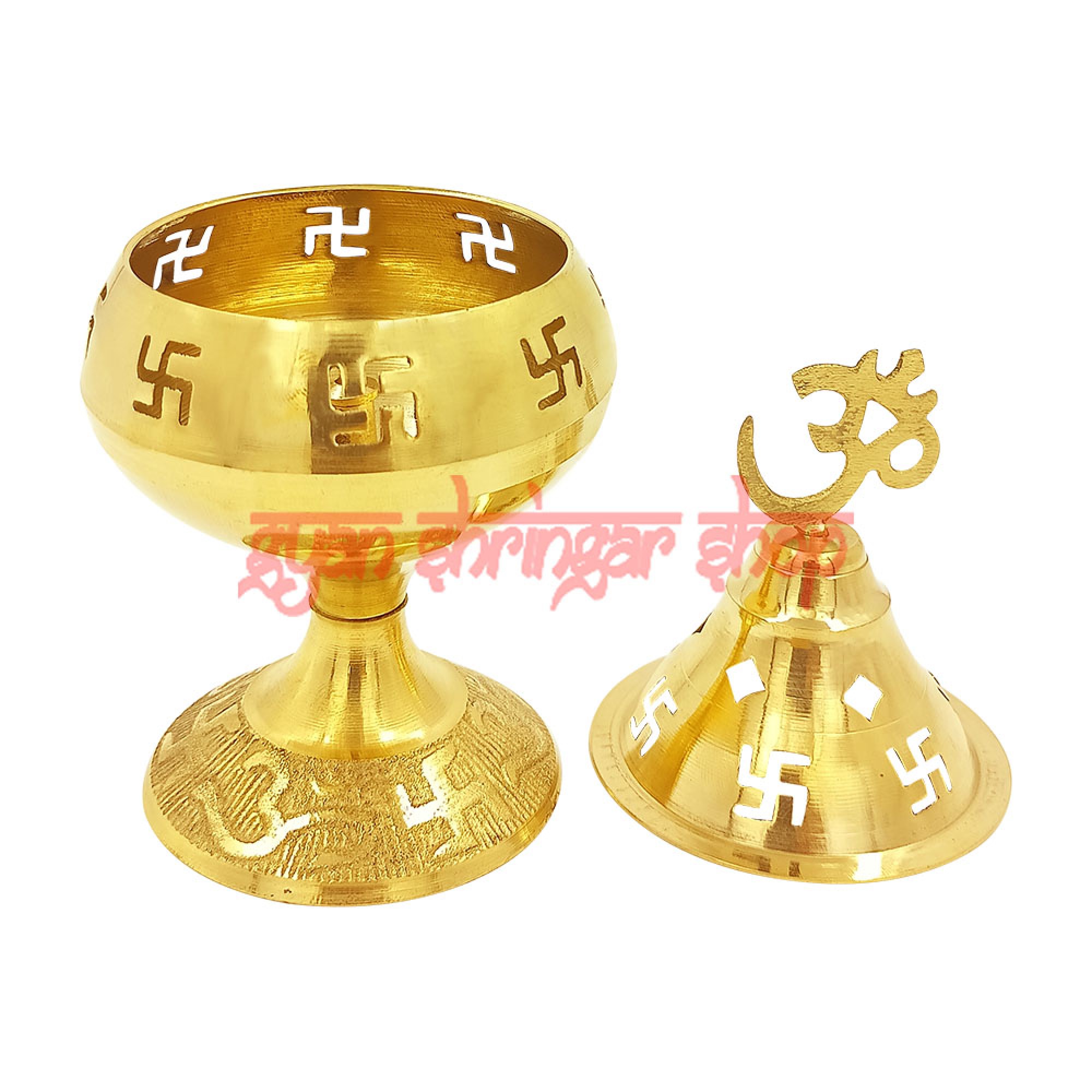 Navratri Puja Akhand Diya Deepam Vilakku – Pure Brass Oil Lamp for Worship
